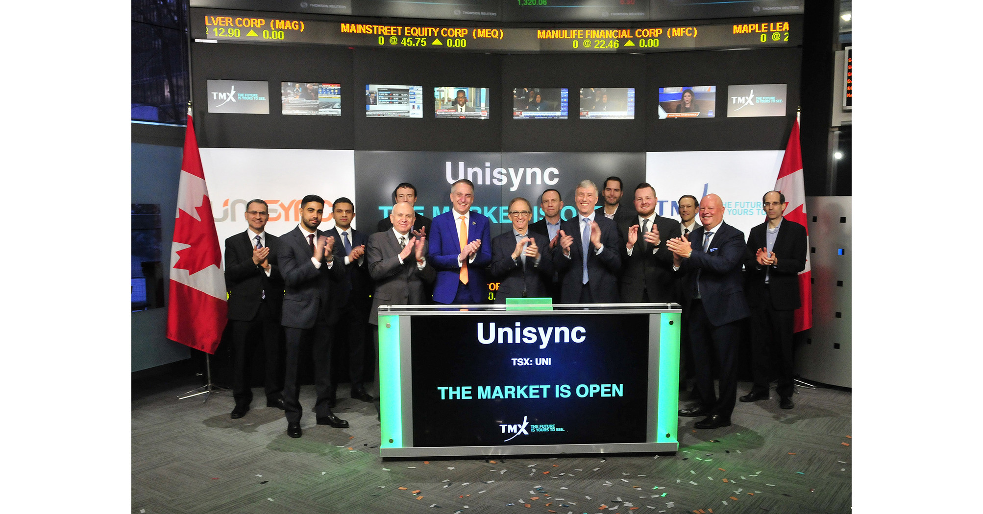 Unisync Corp. Opens the Market