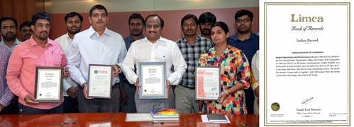 MEIL in 'Limca' Records for the Fastest Execution of Power Sub Station