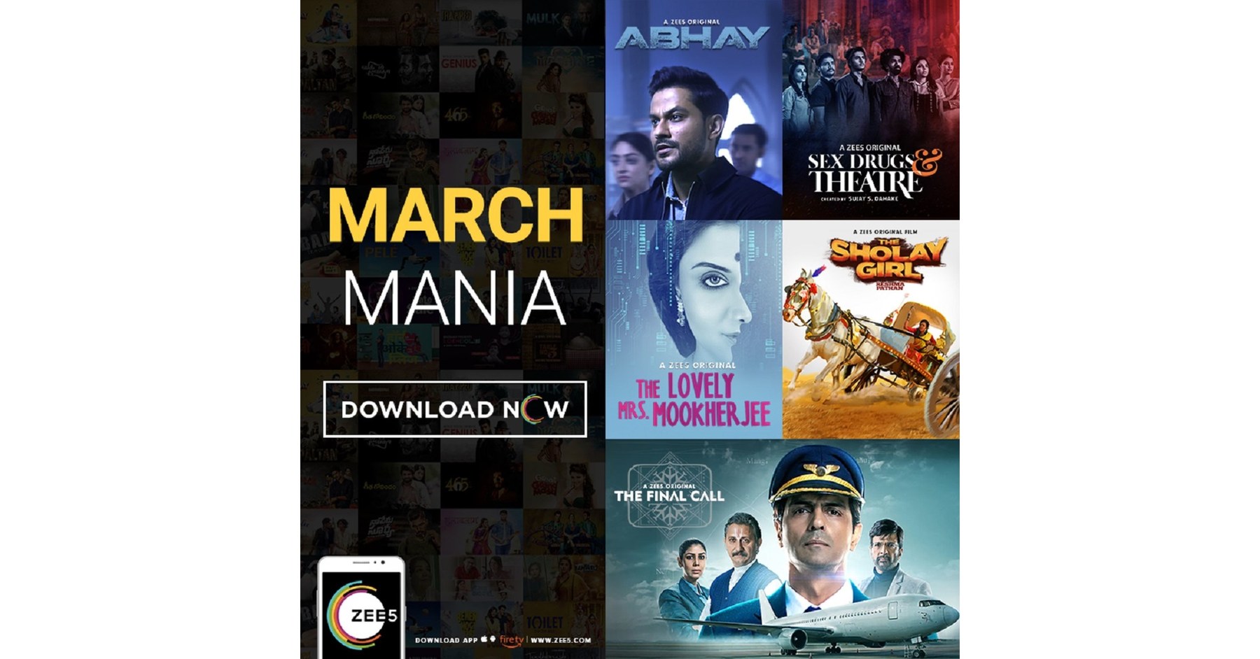 ZEE5 Kicks off March Mania With a Line-up of New Originals for its ...