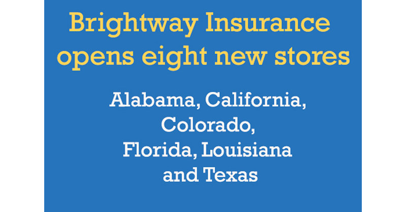 Brightway Insurance opens eight new stores