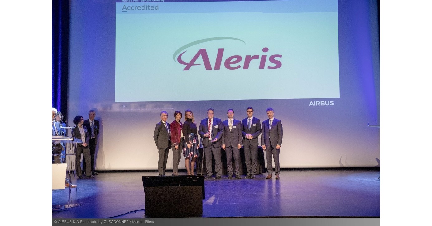 Aleris zweites Jahr in Folge mit Airbus-Lieferantenpreis geehrt