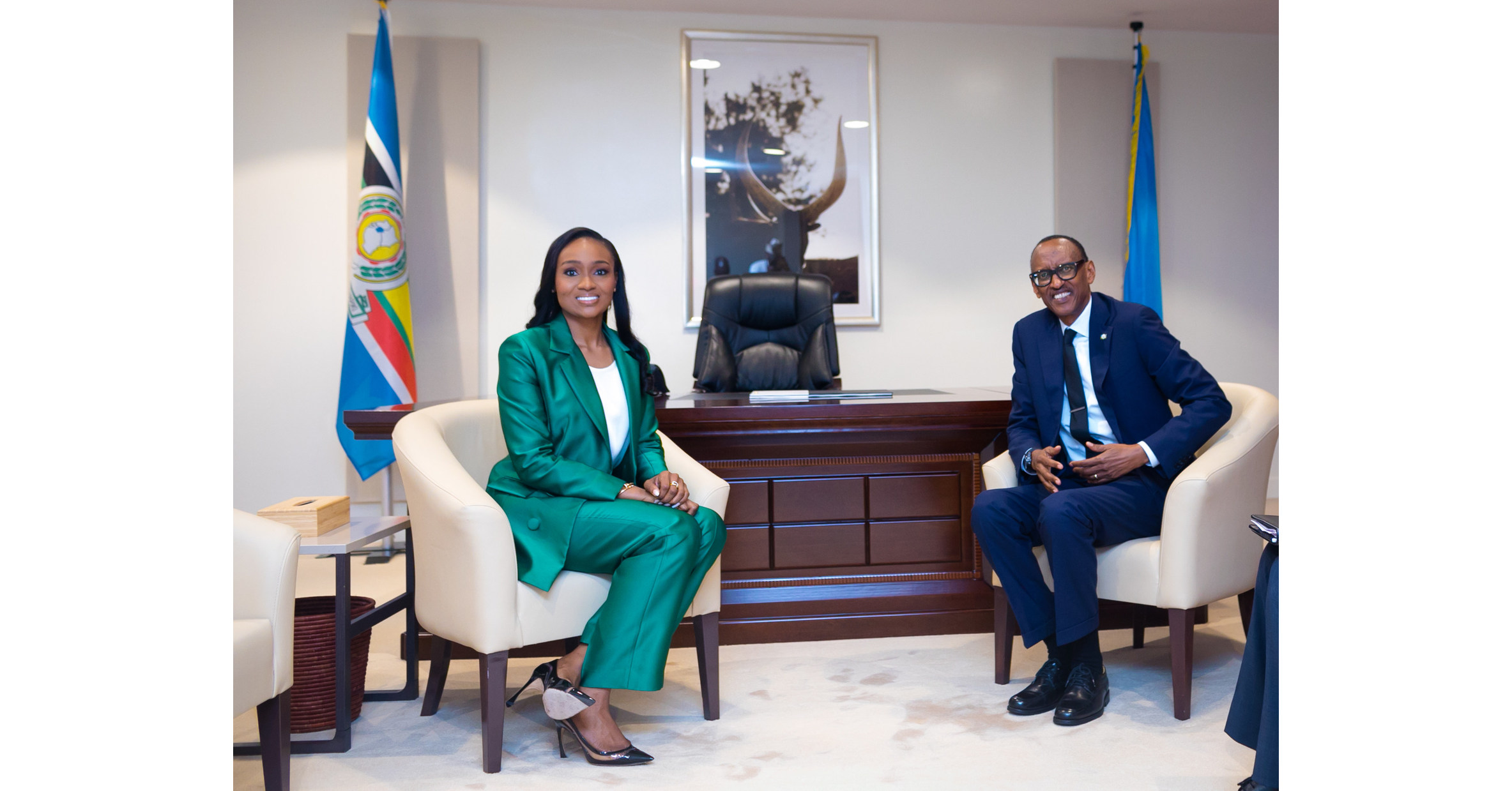 Rwanda's President Kagame, Glo's Bella Disu Seek Collaboration for ...