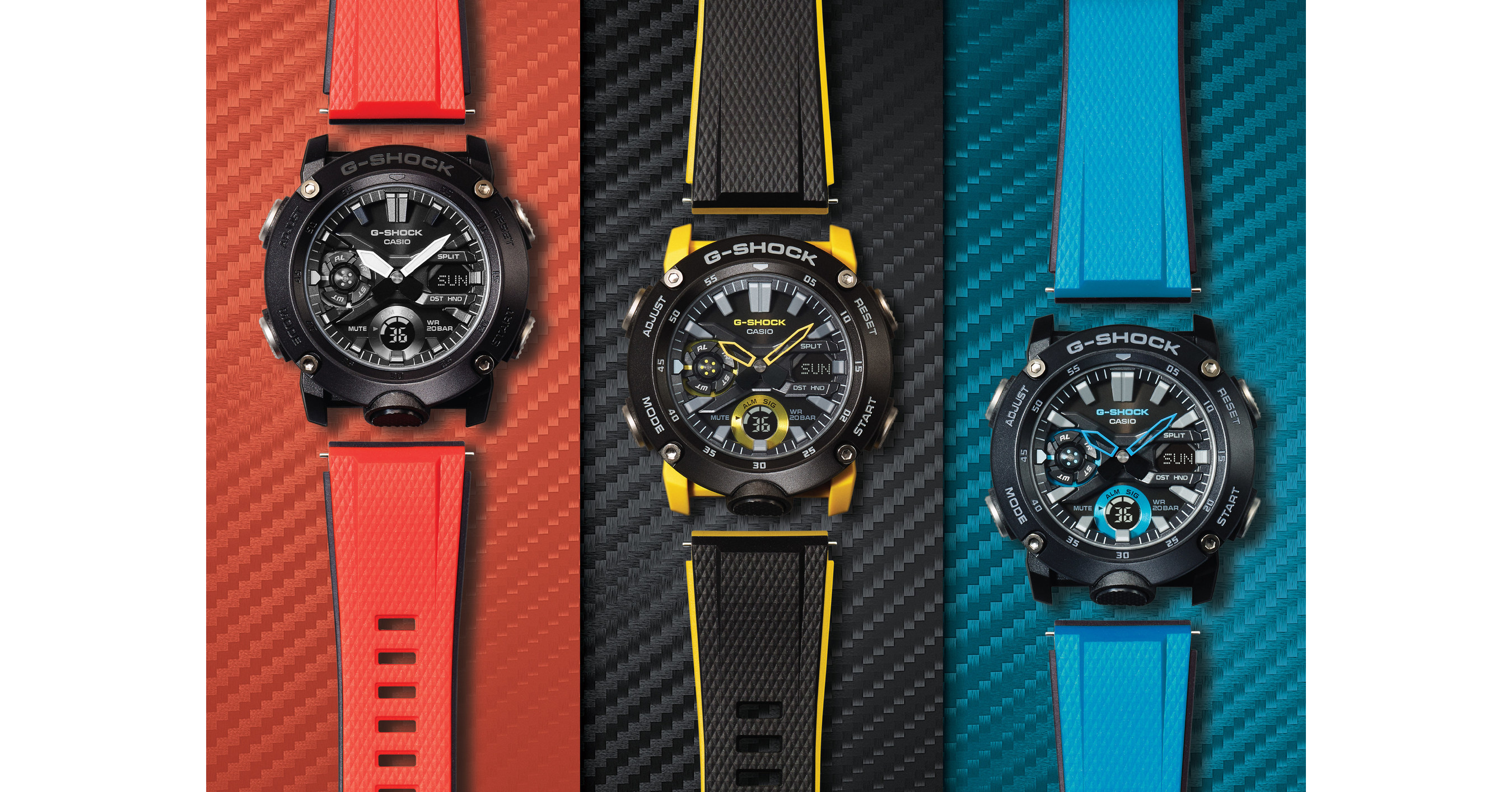 Casio G-SHOCK Introduces New Timepieces To Men's G-Carbon Series