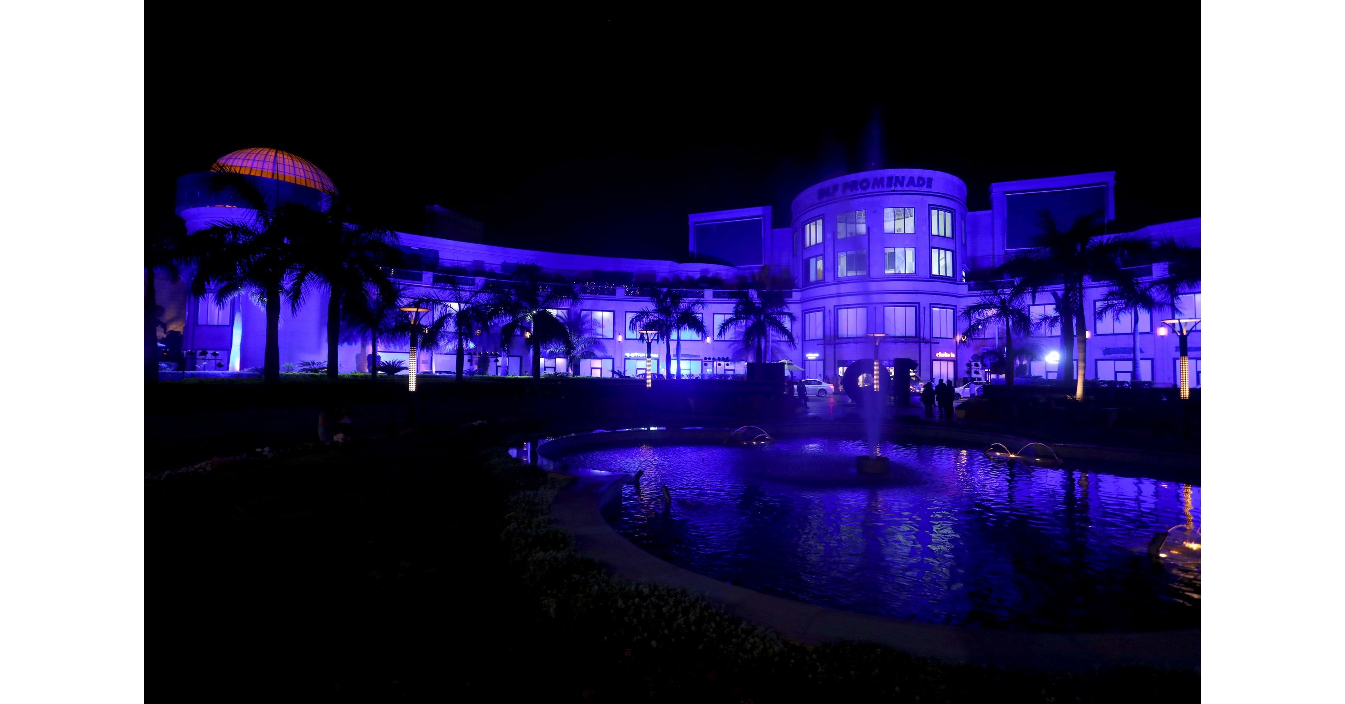 DLF Promenade Turns Blue on World Autism Day