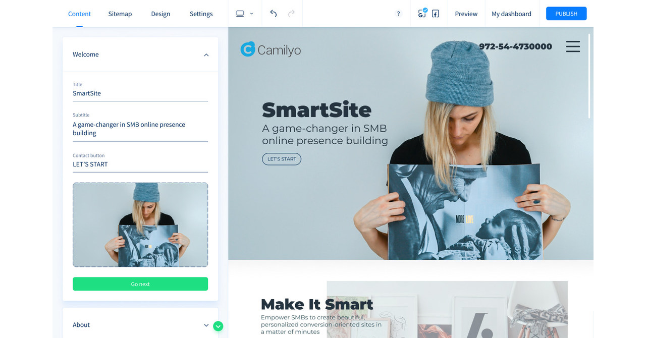 Camilyo Launches SmartSite, an AI-powered Website Creation Platform