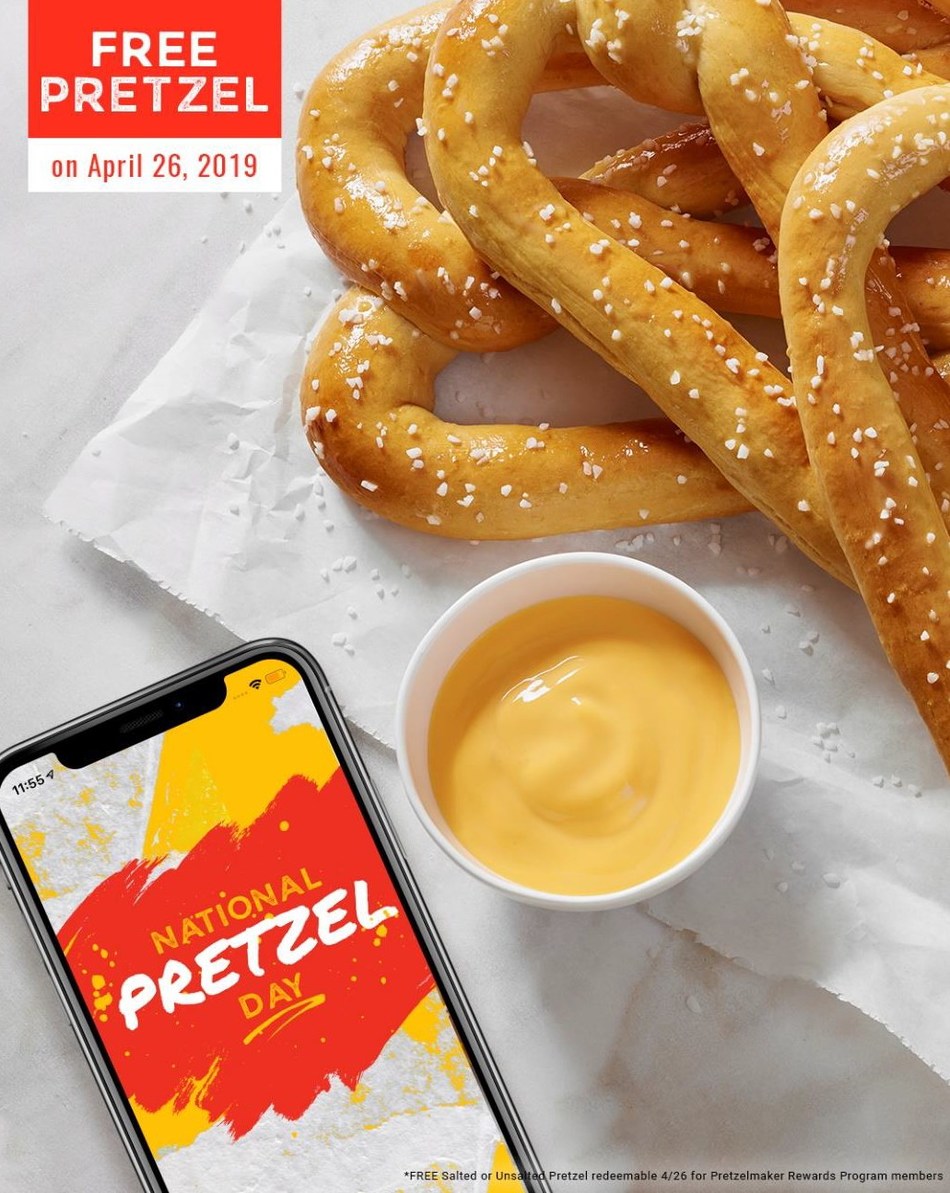 It's a National Pretzel Day Party! Pretzelmaker® is Rewarding Members ...
