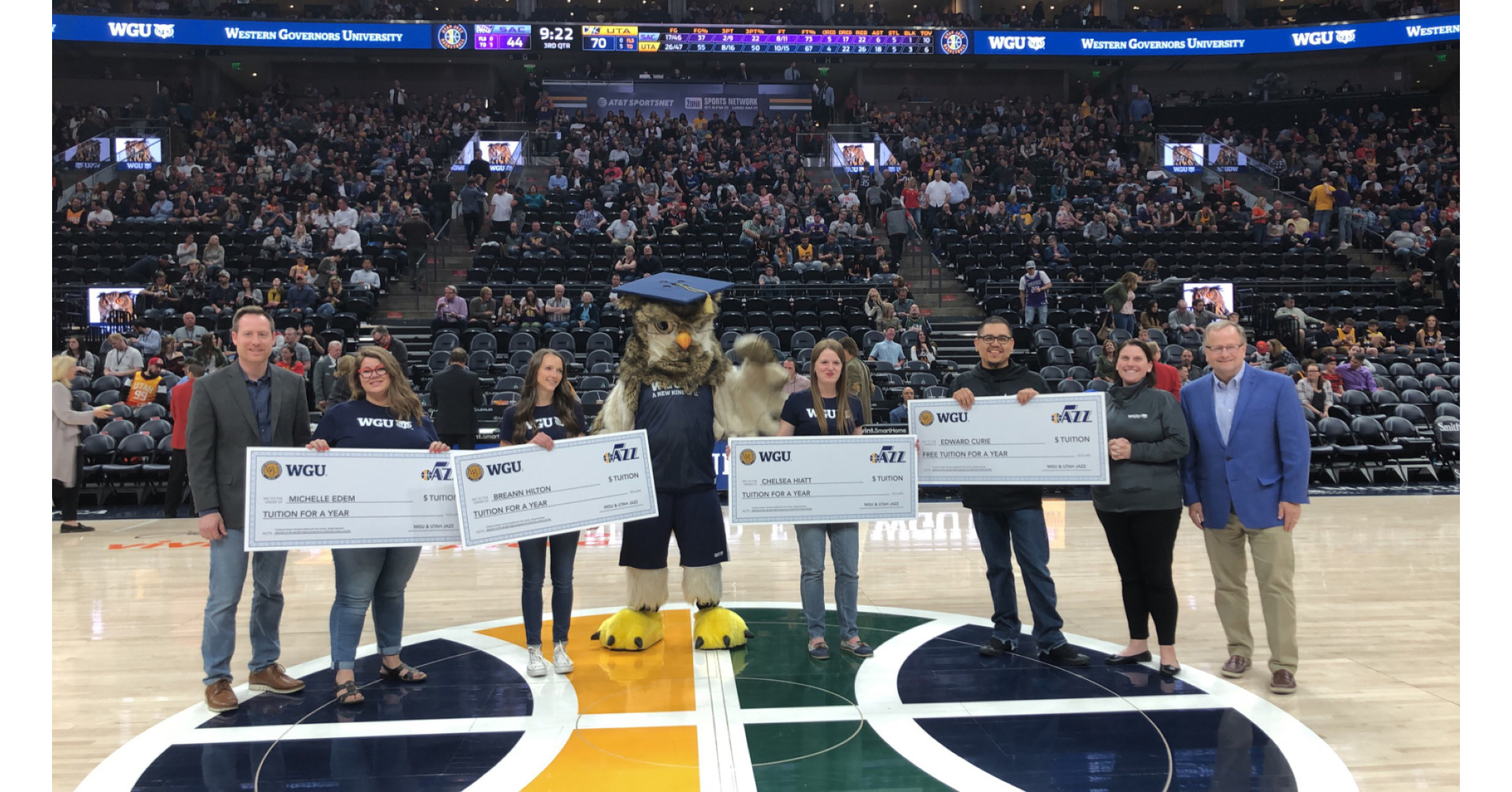 WGU and Utah Jazz Award Tuition for One Year to Four Students