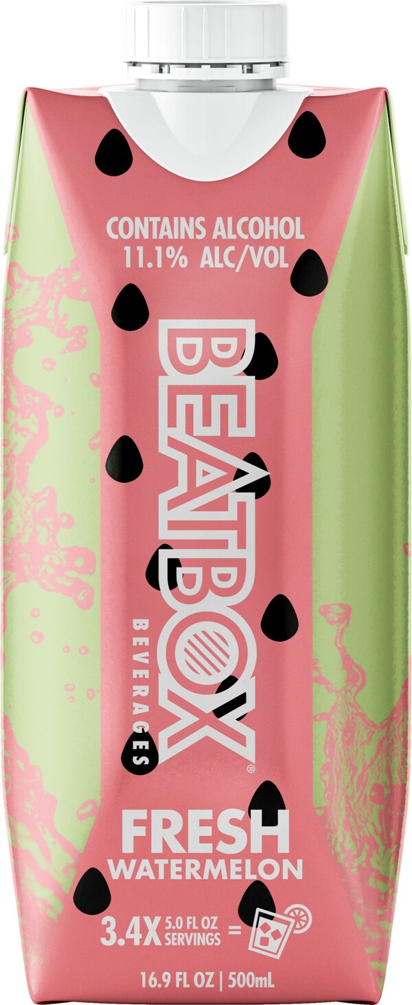 BeatBox Beverages Adds Fresh Watermelon to Its Party Punch Range