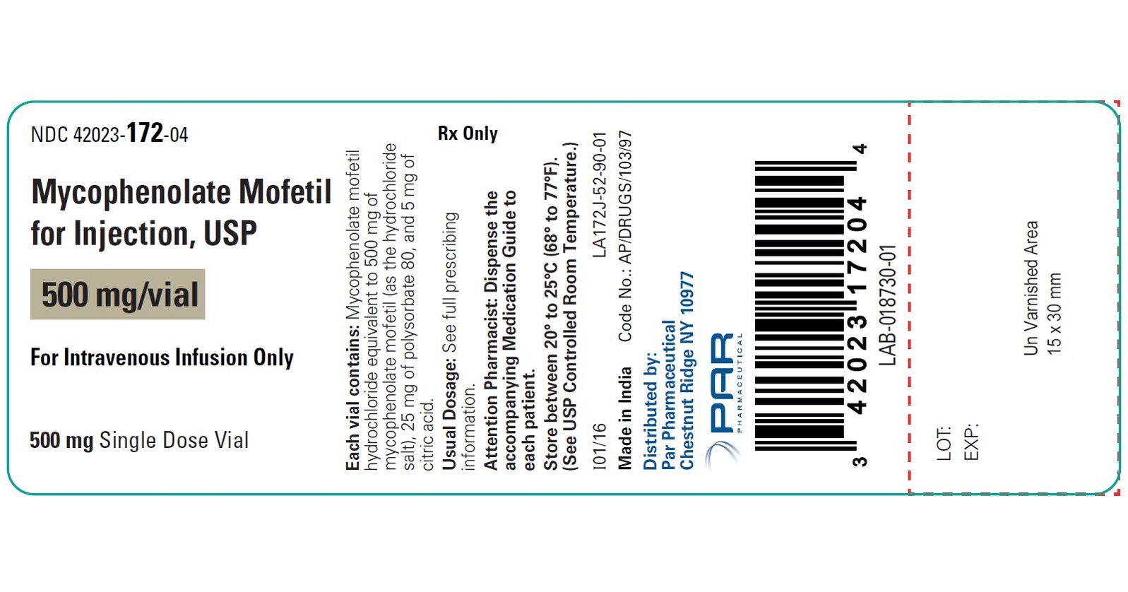 Par Pharmaceutical, Inc. Issues Voluntary Nationwide Recall of One Lot ...