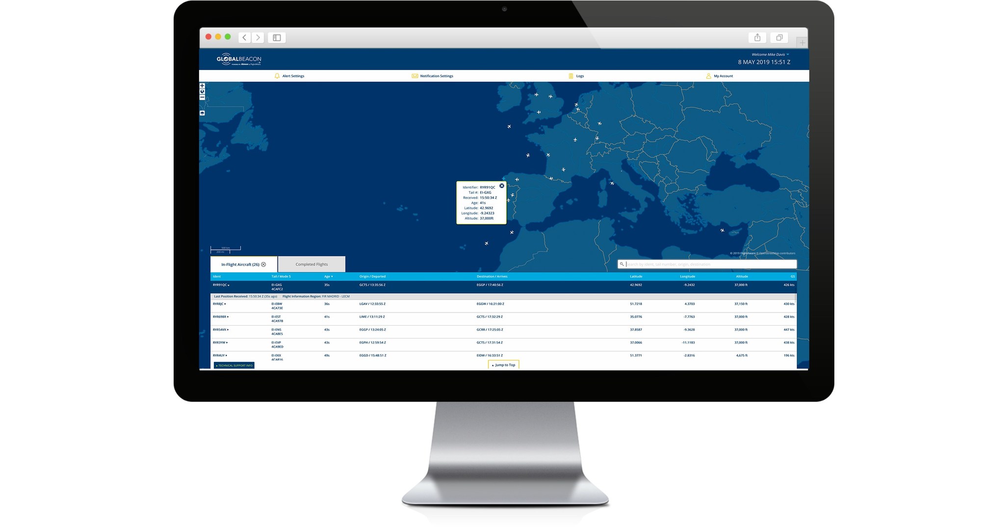 Ryanair Surpasses New Safety Standards For Flight Tracking With ...