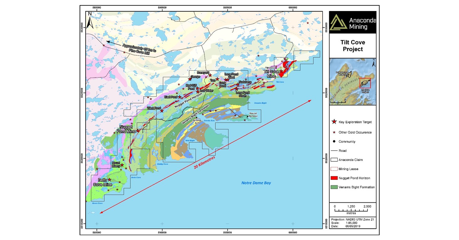 Anaconda Mining Expands the Tilt Cove Project and Identifies Key ...
