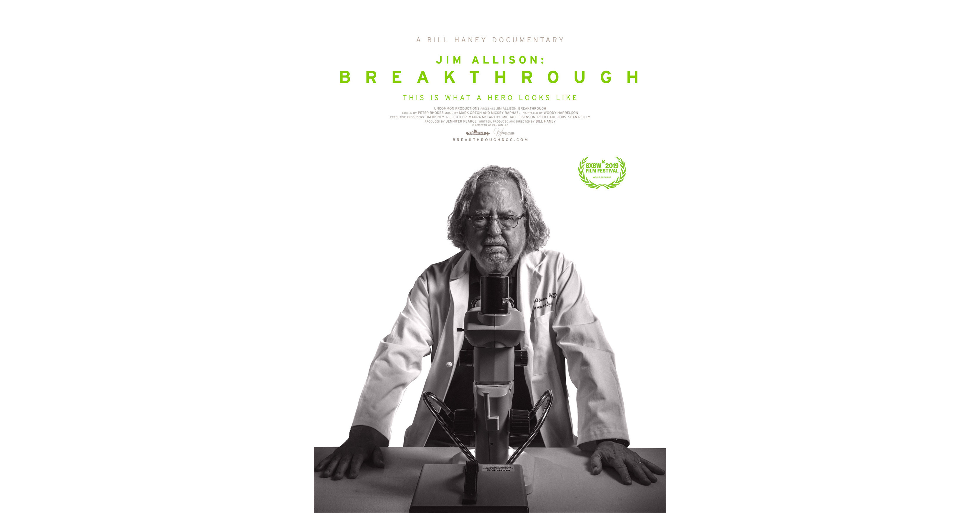 "Jim Allison: Breakthrough" Documentary to Debut Nationwide in Theaters this September