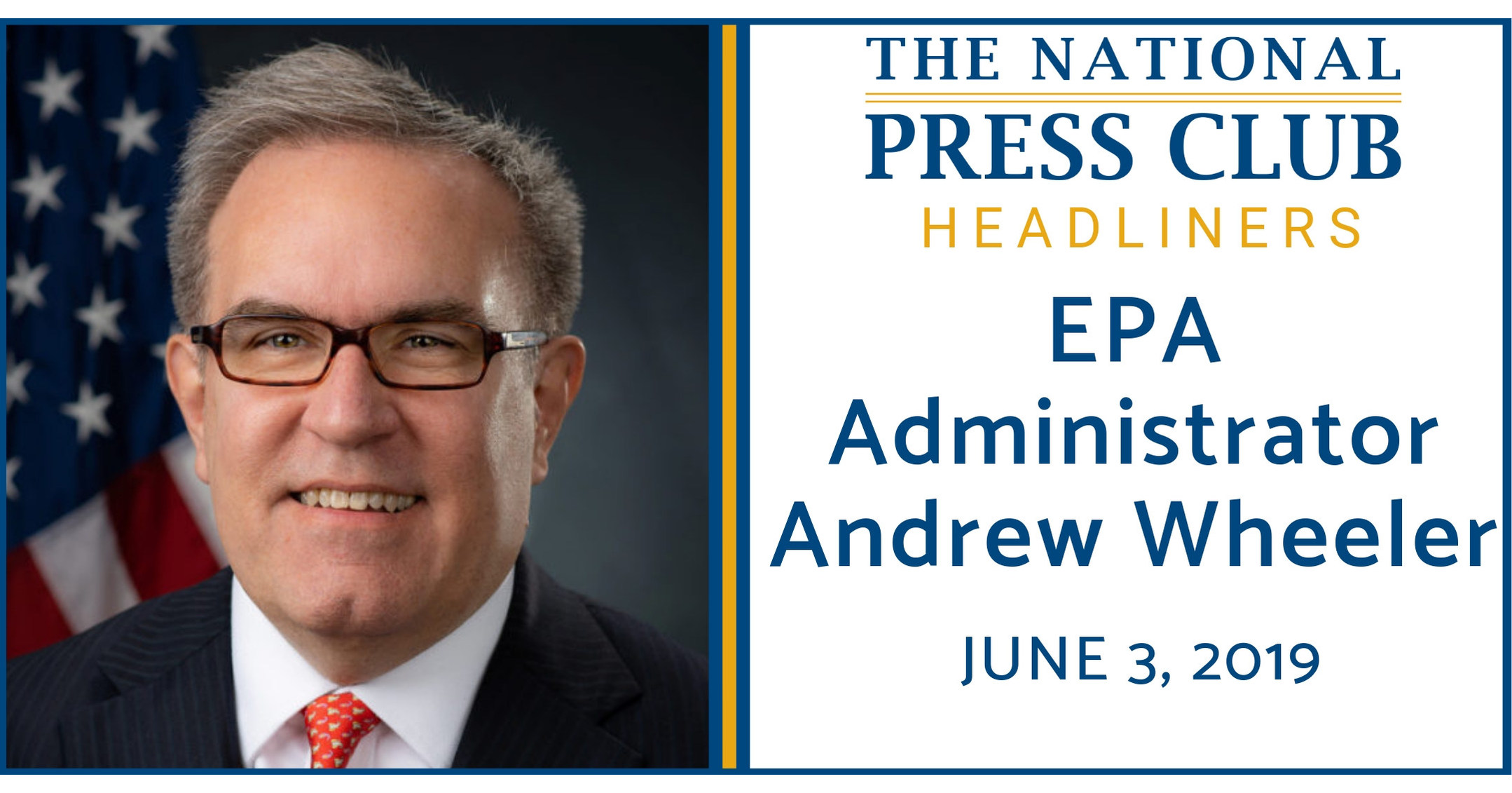 EPA Administrator Andrew Wheeler to deliver address at National Press ...