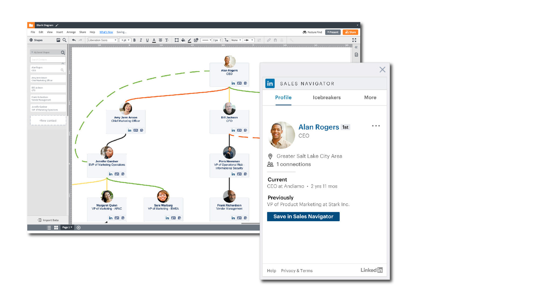 Lucidchart Sales Solution Now Integrates with LinkedIn Sales Navigator