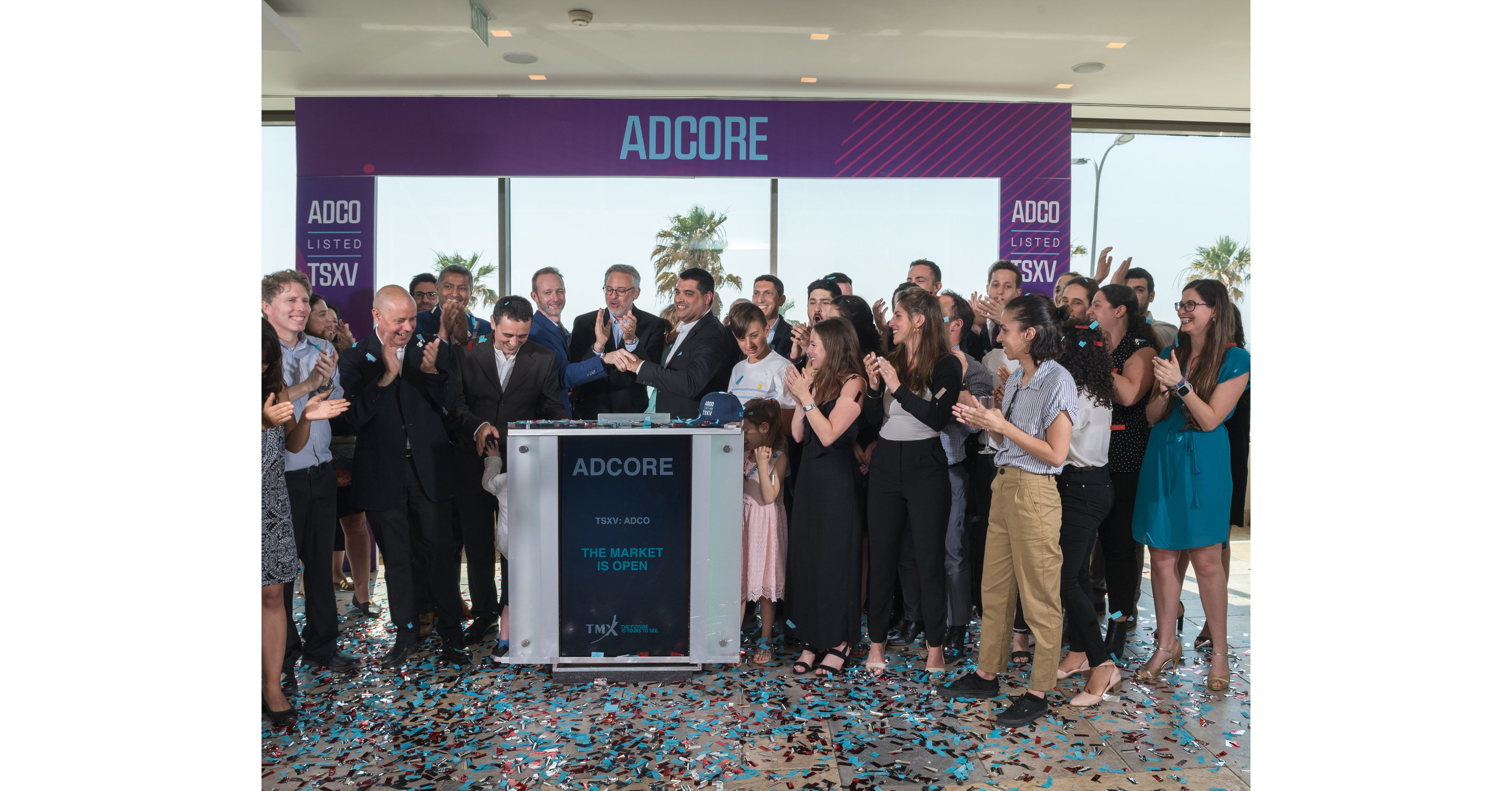 Adcore Inc. Opens the Market
