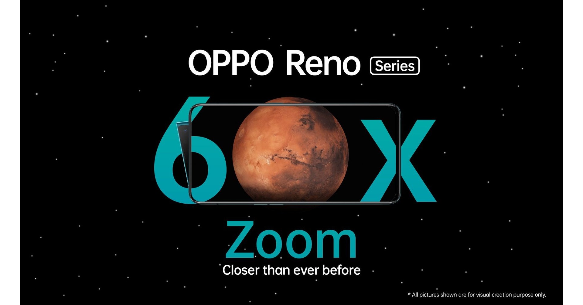 First Ever 60x Digital Zoom Technology Realized on OPPO Reno Series