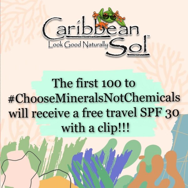 Caribbean Sol Sunscreen Starts Movement to #ChooseMineralsNotChemicals ...