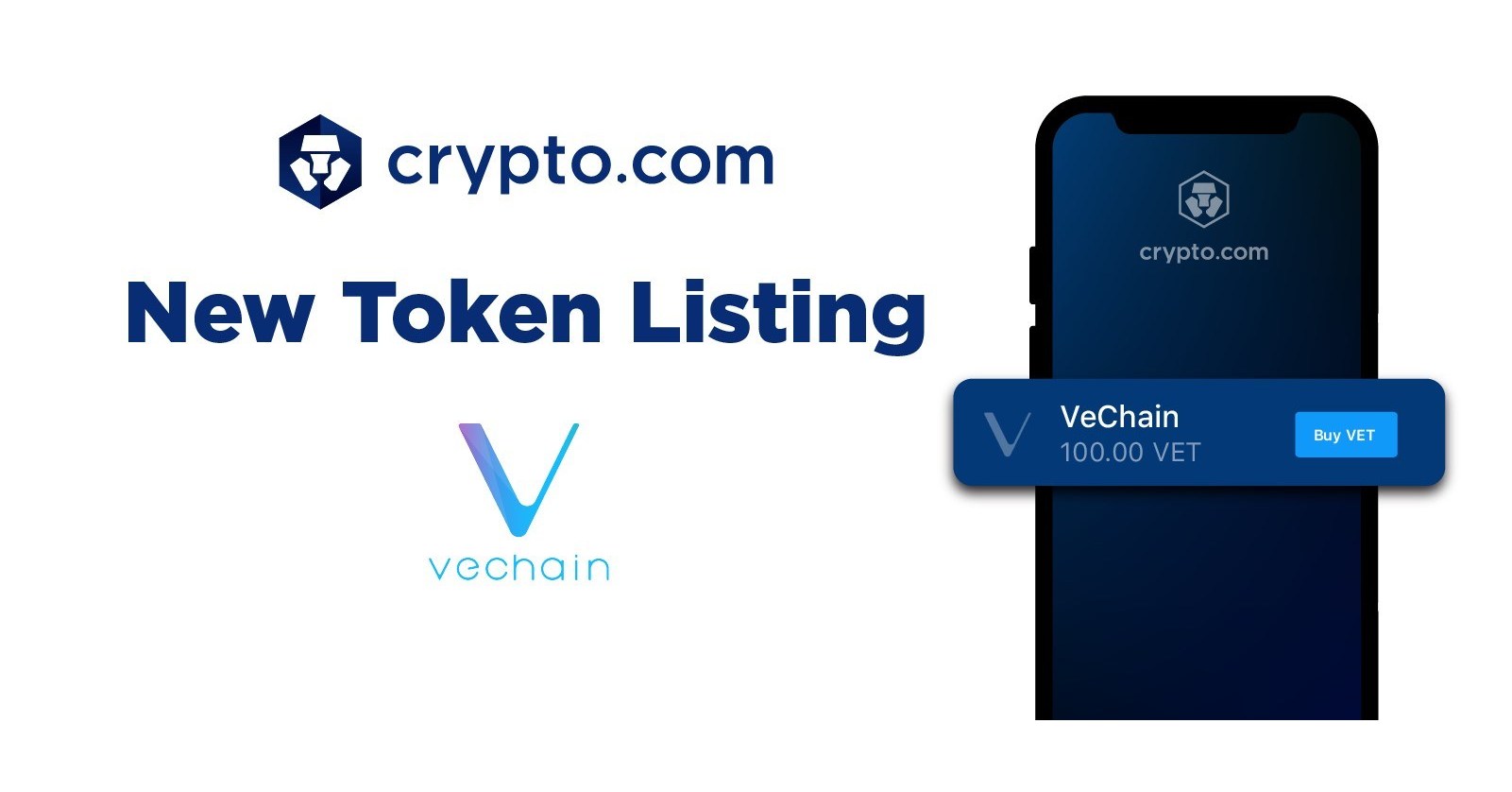 Crypto.com Lists VeChain's VET Token