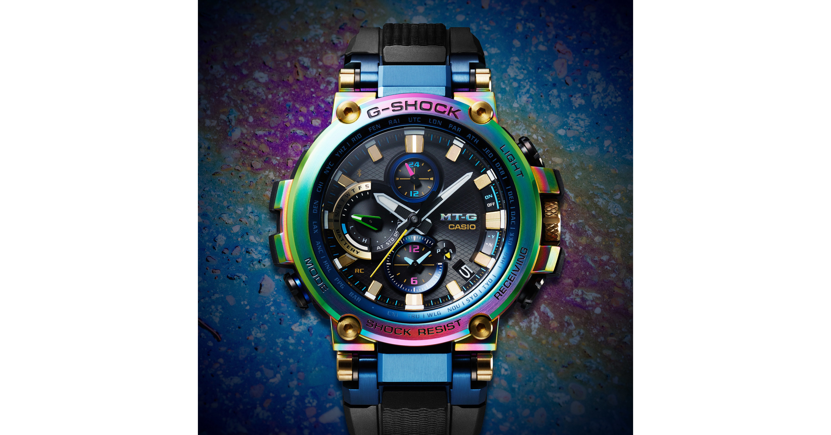 Casio G-SHOCK Announces Retail Availability Of MT-G Model In Rainbow ...