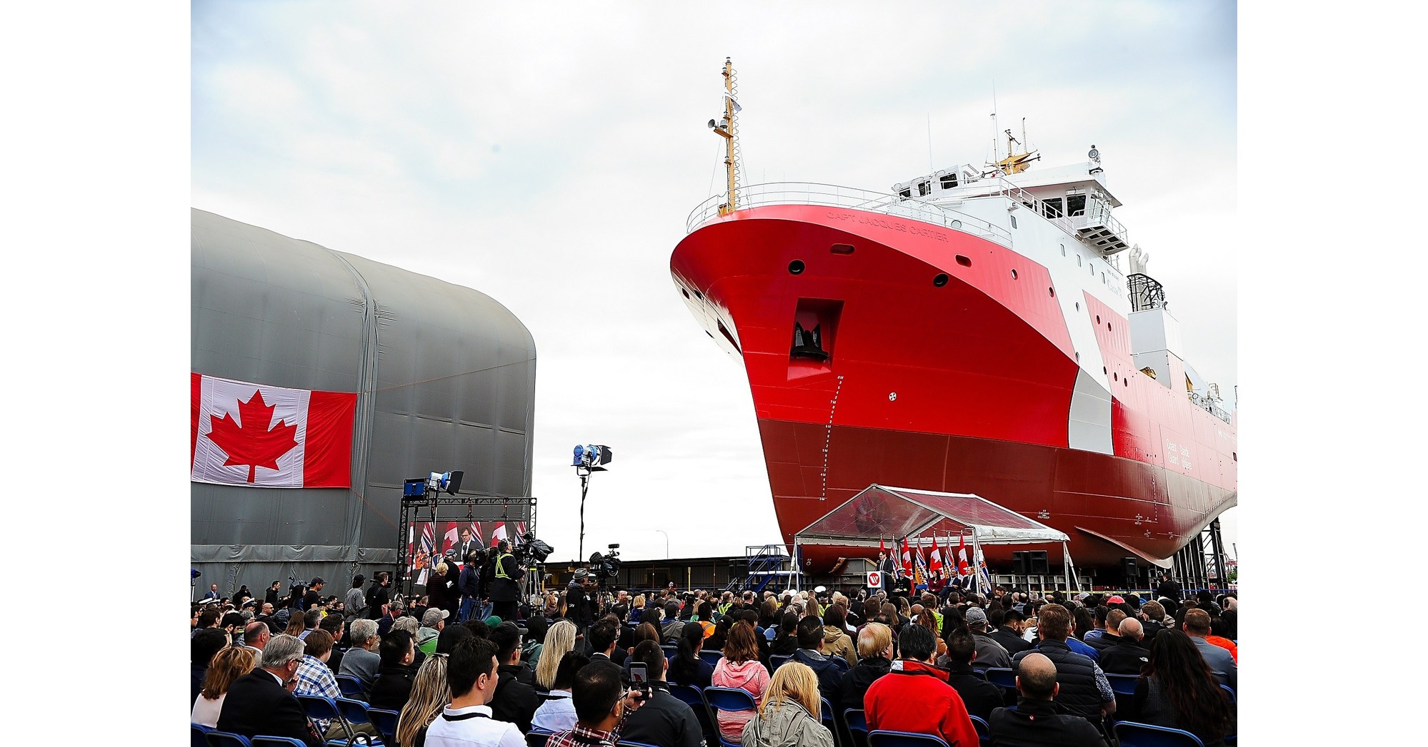 Seaspan Shipyards launches second Offshore Fisheries Science Vessel