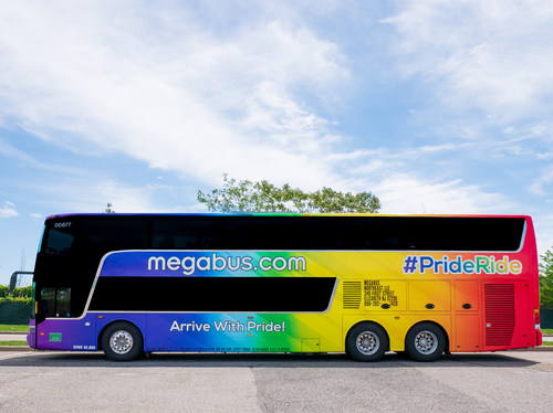 megabus.com Reveals New Pride Bus in Celebration of Pride Month
