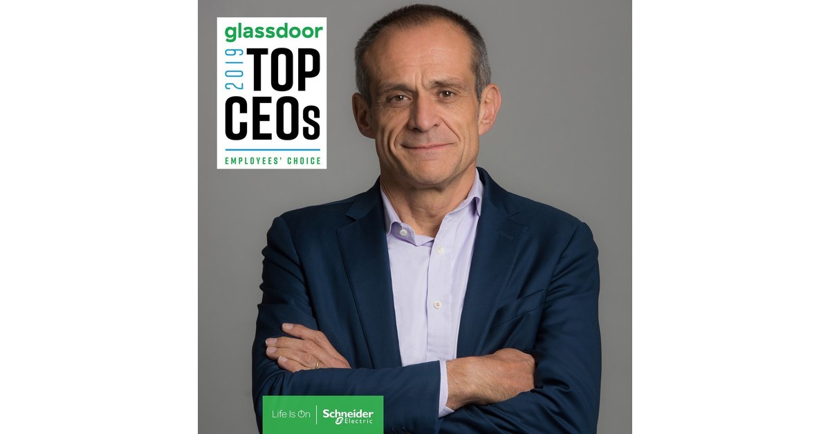 Schneider Electric Jean-Pascal Tricoire named a Glassdoor Top CEO in 2019