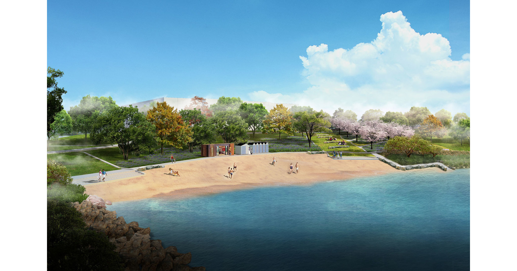 Trame verte et bleue du Grand Montréal - Inauguration de la plage ...