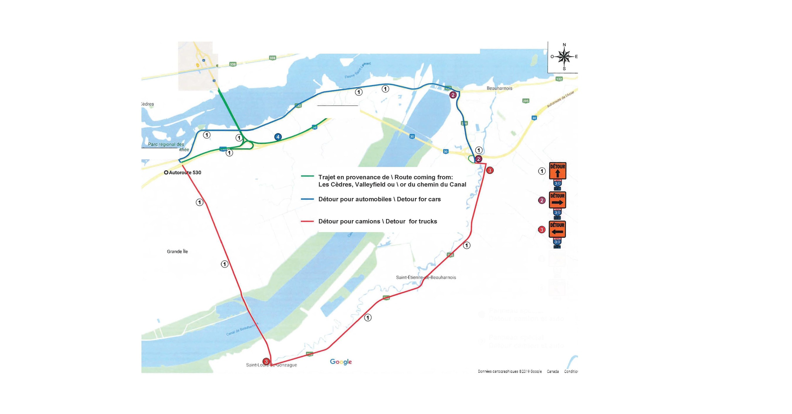 Autoroute 30 : Entrave majeure du 2 au 8 juillet 2019 - Pont Madeleine ...