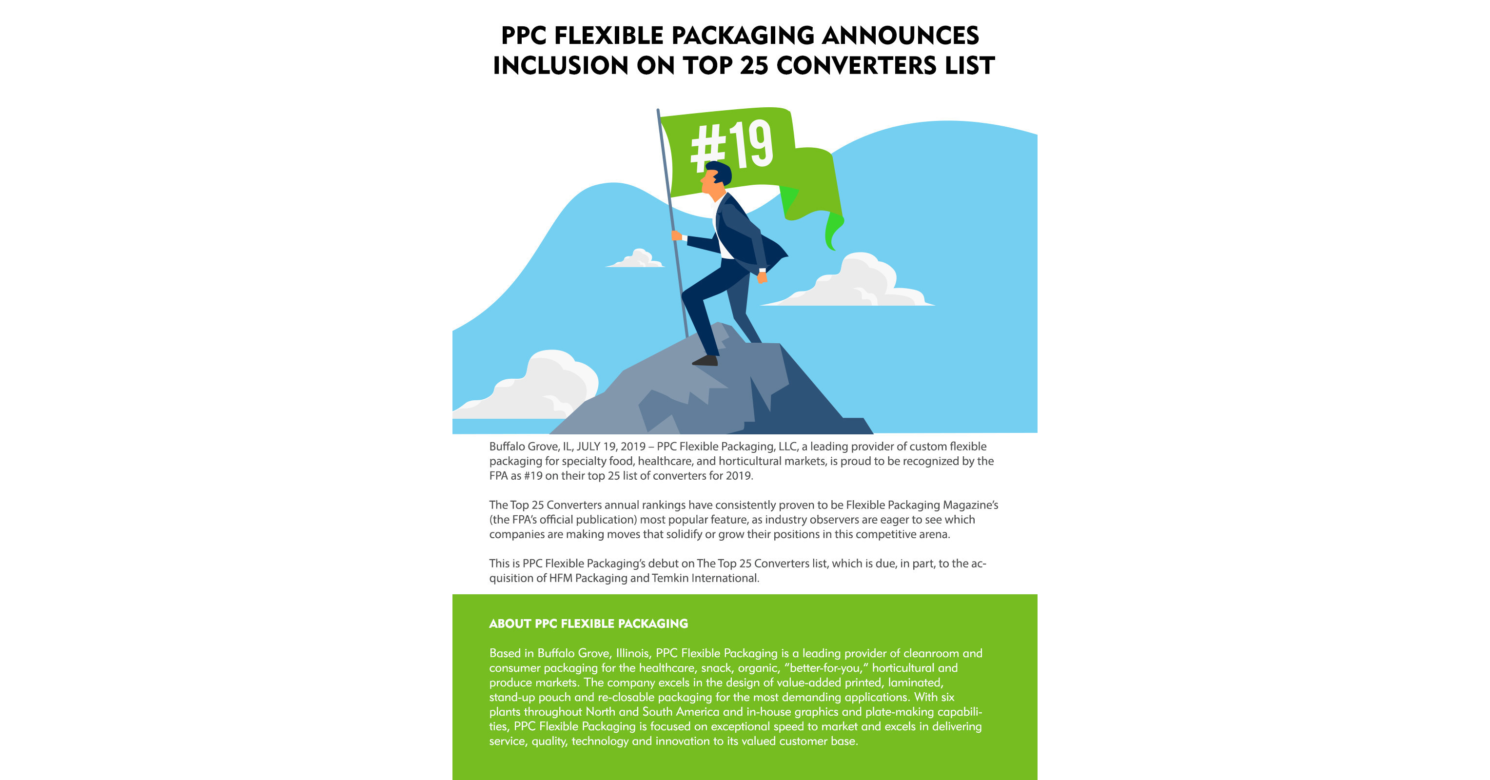 PPC Flexible Packaging Announces Inclusion on Top 25 Converters List
