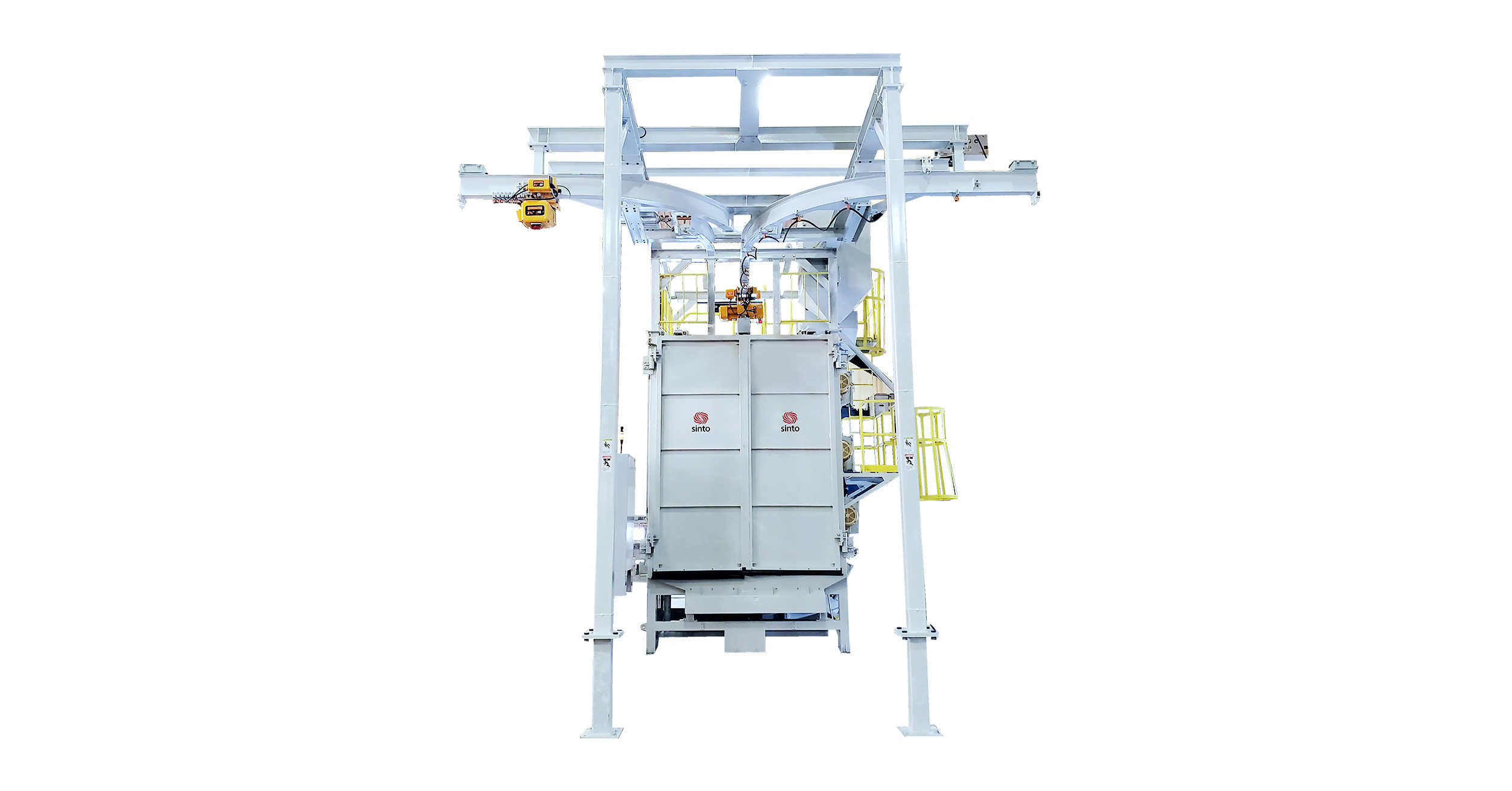 Sinto America Delivers a Y Track Spinner Hanger Blasting Machine