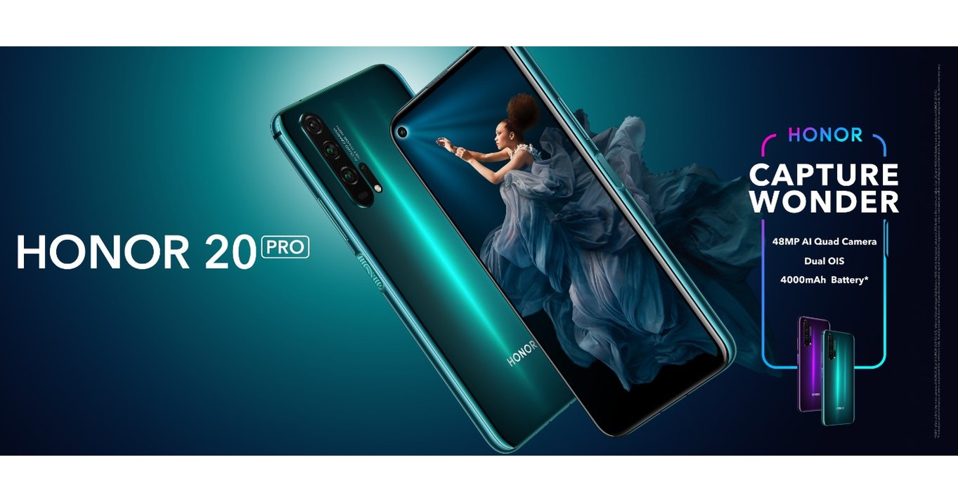 HONOR inicia a venda global do extremamente esperado HONOR 20 PRO