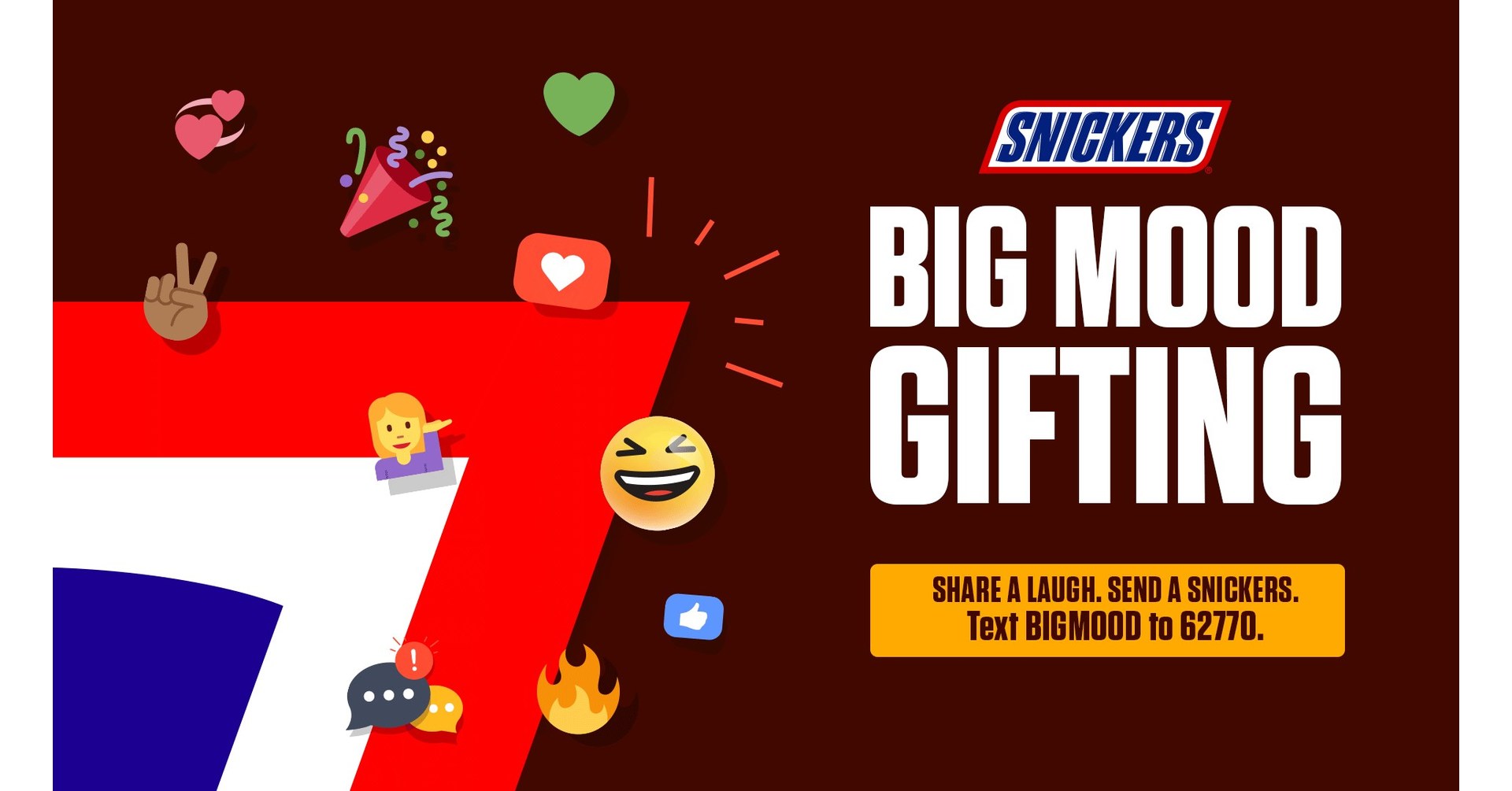 SNICKERS® Brings Humor And Tasty Satisfaction To Mobile Gifting Program