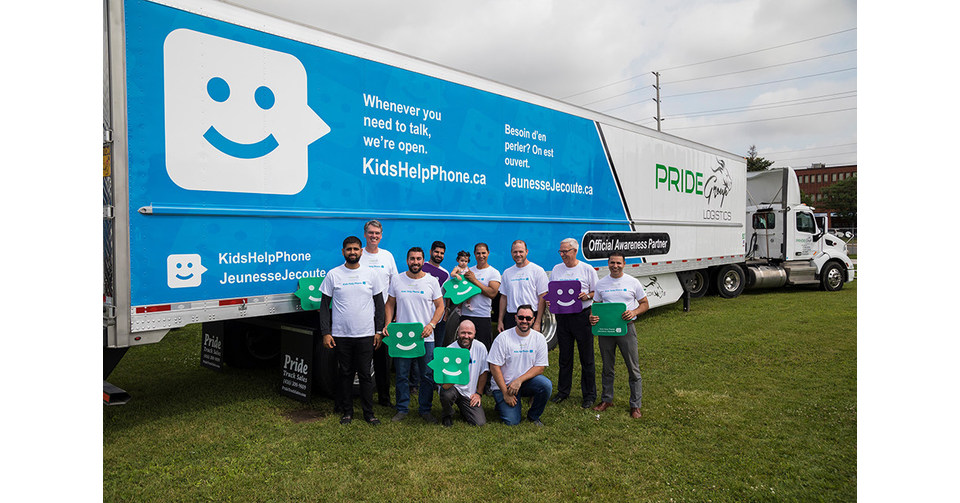 Pride Group Logistics - Official Awareness Partner of Kids Help Phone