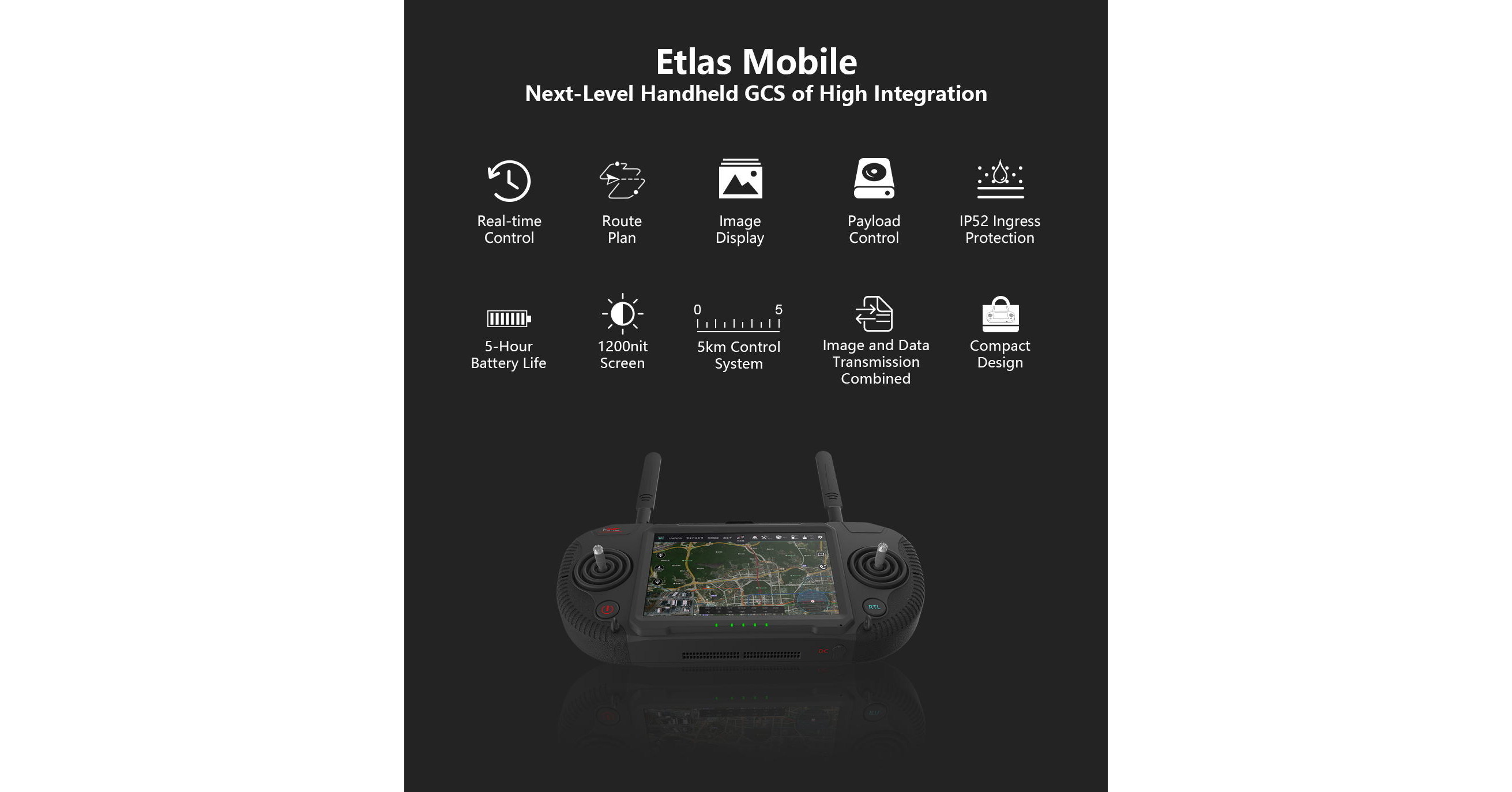 MMC Launched Etlas Mobile----a Next-Level Handheld GCS of High Integration