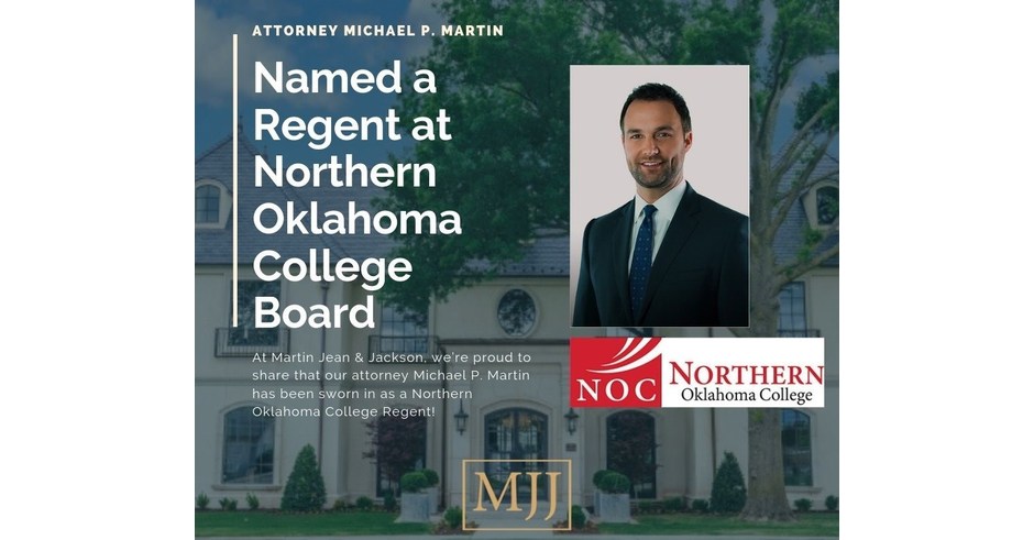 Attorney Michael P. Martin Appointed by Governor Stitt to Northern ...
