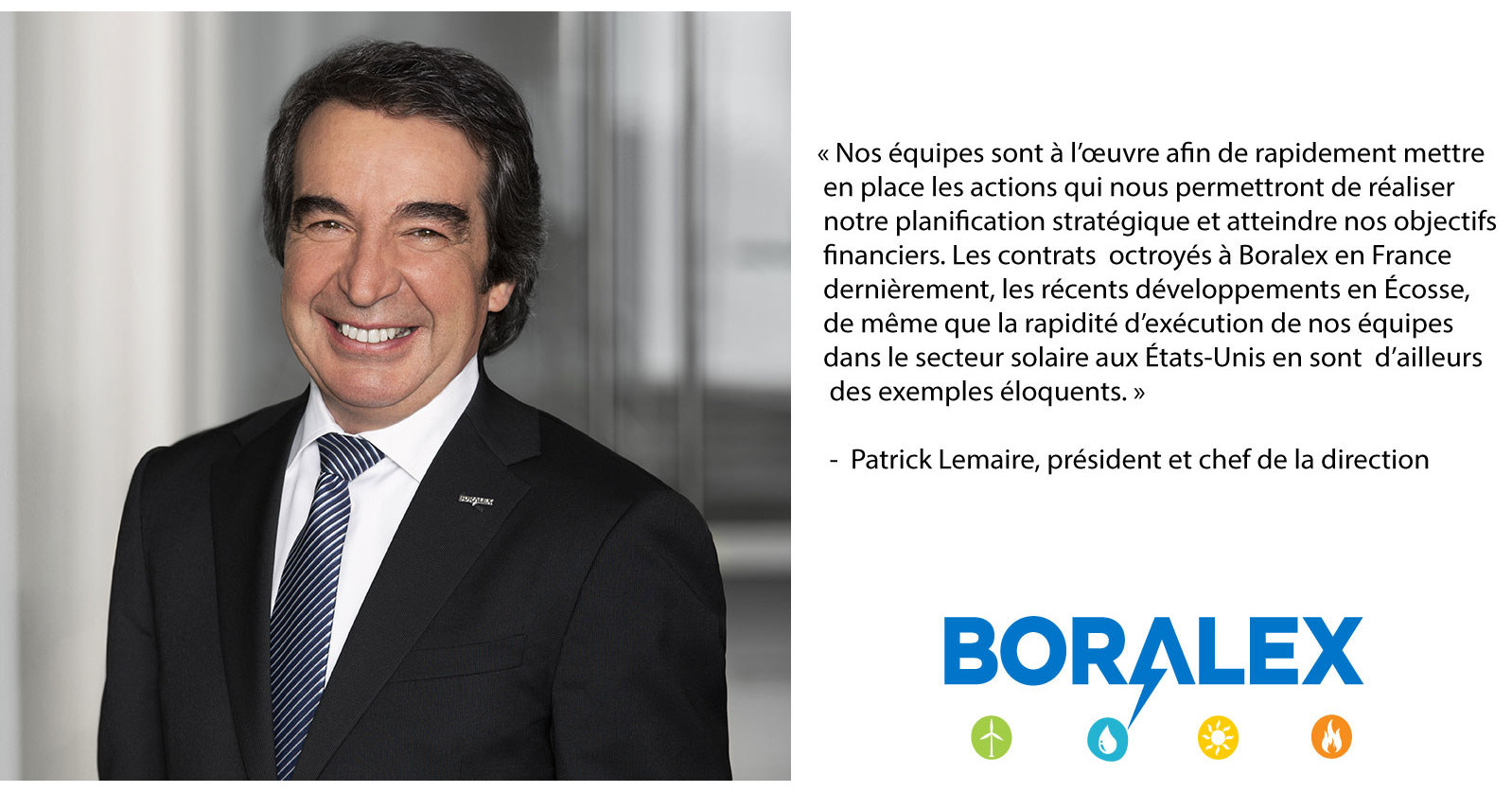 Boralex affiche une forte croissance de sa production et de ses ...