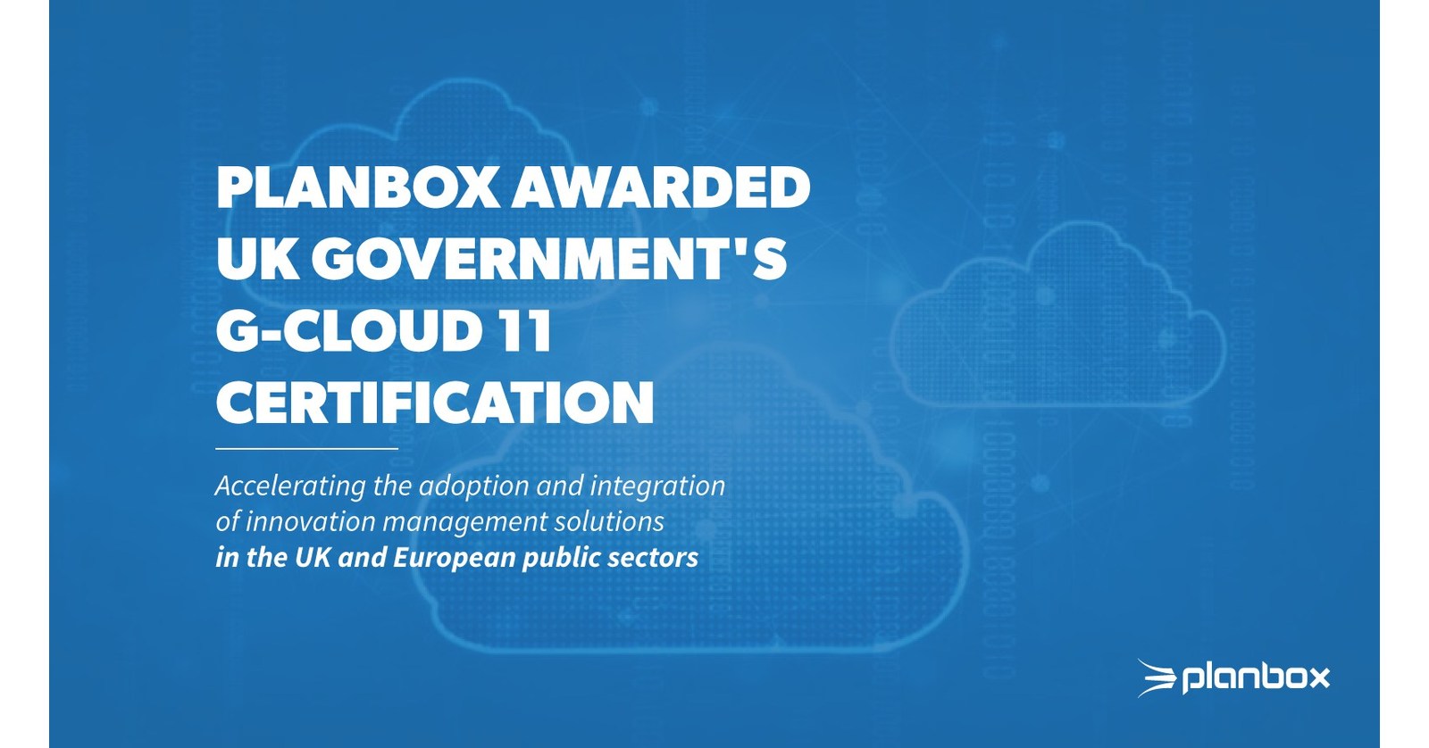 Planbox Awarded UK Government's G-Cloud 11 Certification