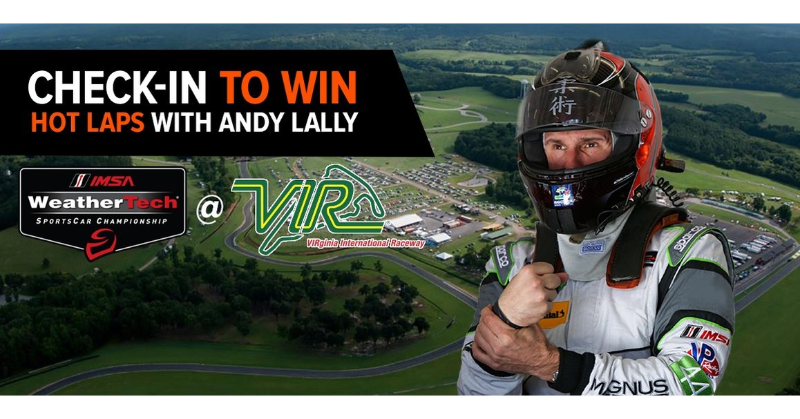 Win a Hot Lap Ride with Andy Lally at Virginia International Raceway