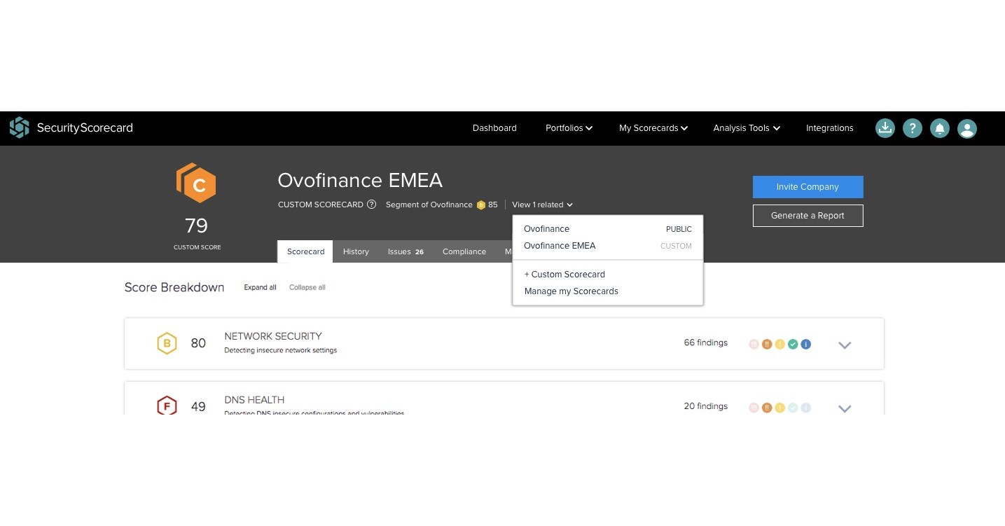 SecurityScorecard Introduces Custom Scorecard; Enabling Enterprises to ...