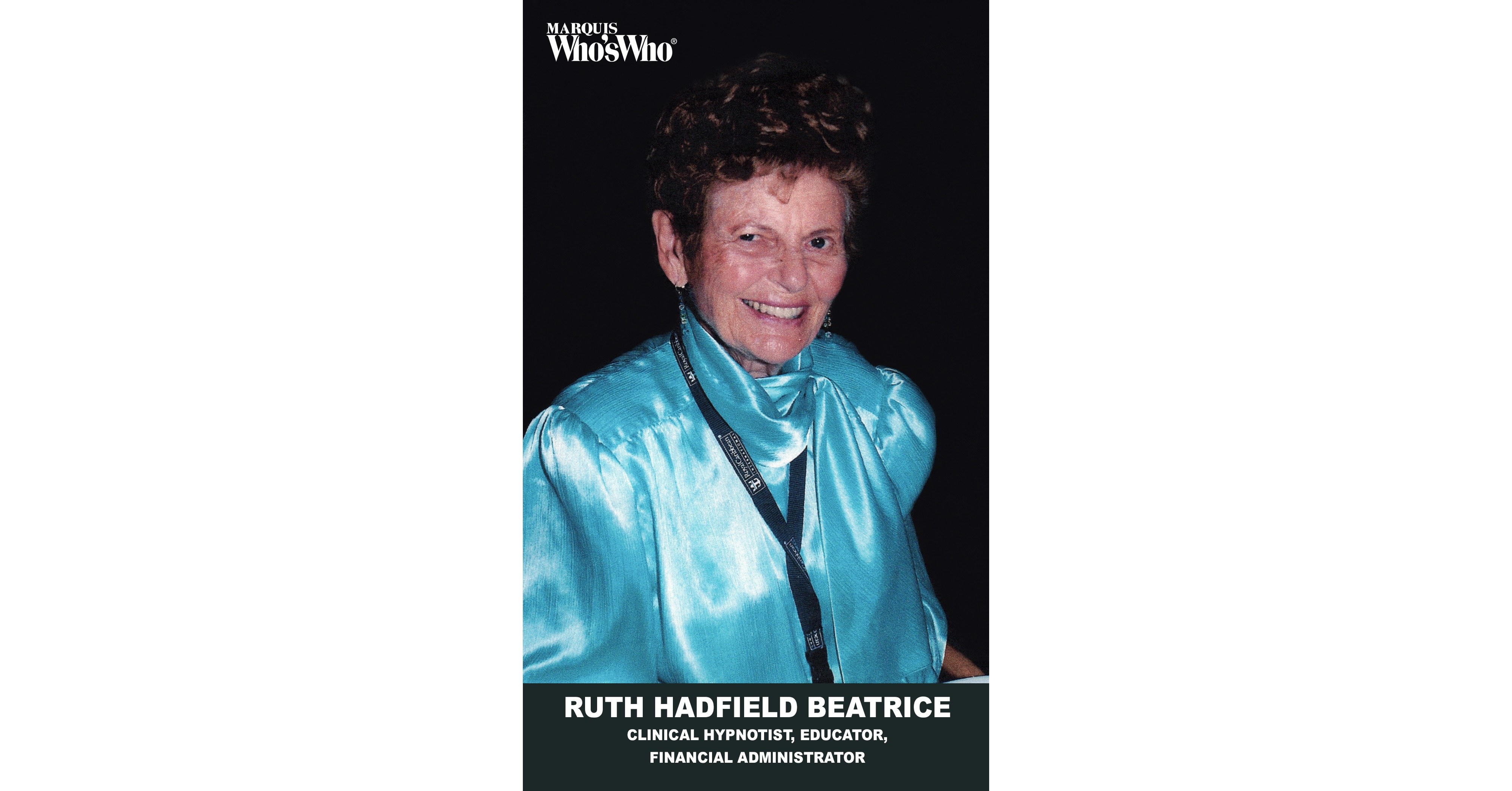Ruth Hadfield Beatrice Recognized for Excellence in Education and ...