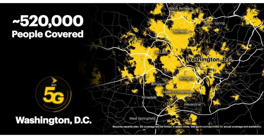 Sprint Lights Up True Mobile 5G in Washington, D.C.