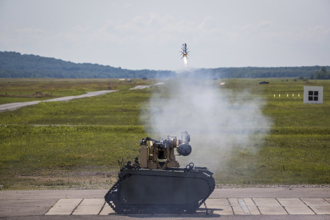 Joint venture team remotely launches Javelin missiles from unmanned vehicle