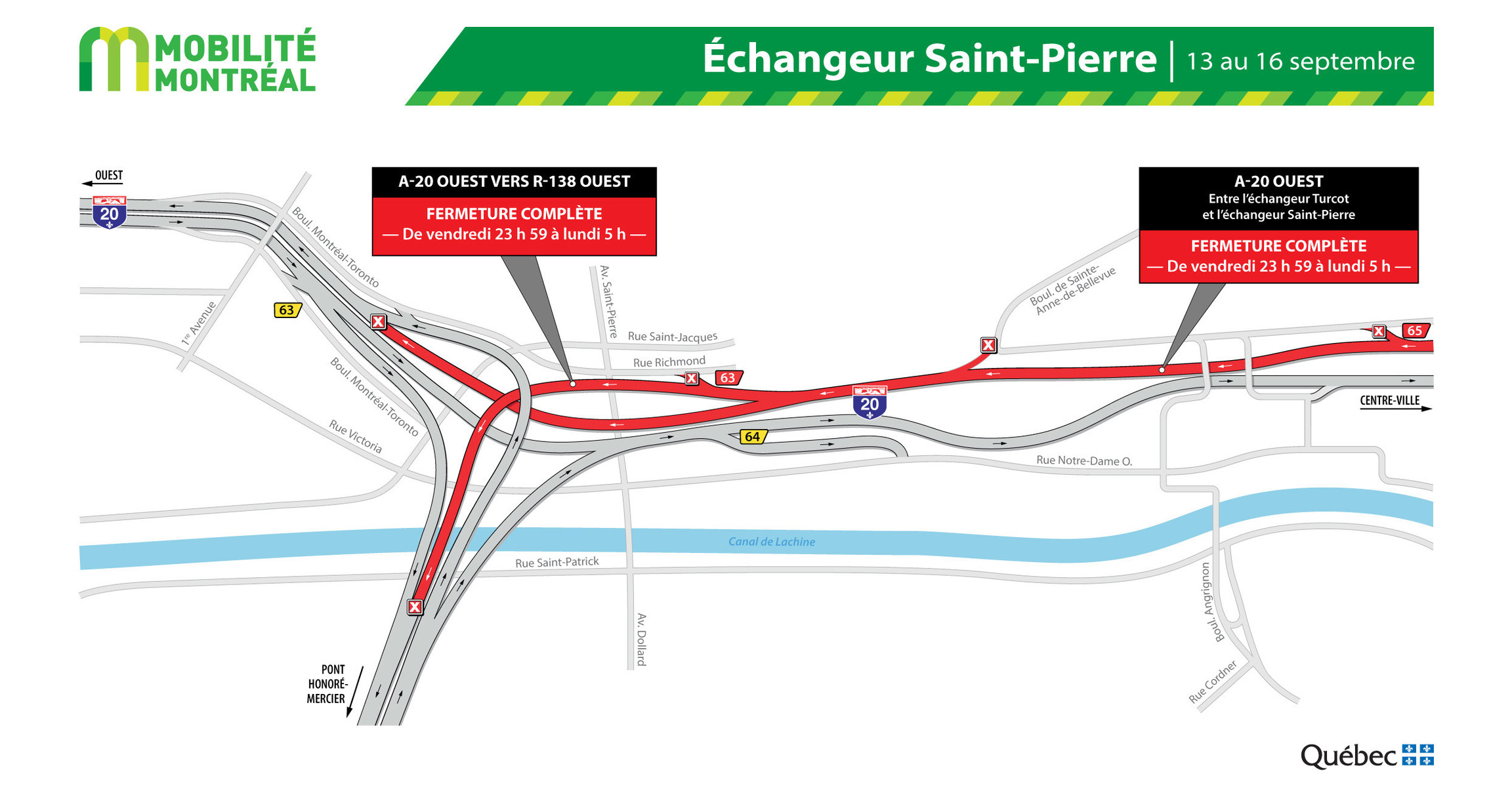 Planifier ses déplacements durant la fin de semaine du 13 au 16 ...